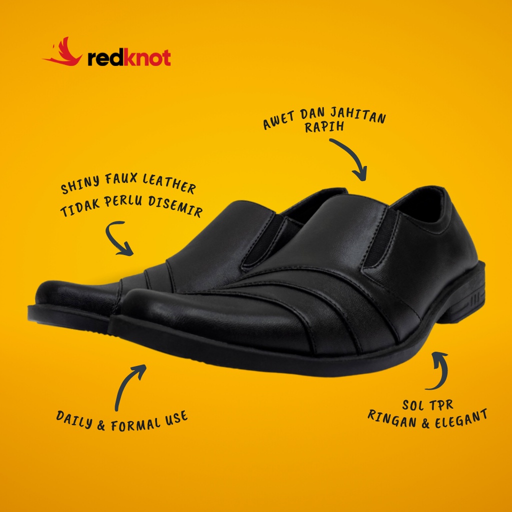 Jual Redknot Bryan Jones Hitam - Sepatu Kerja Pria Pantofel Murah ...