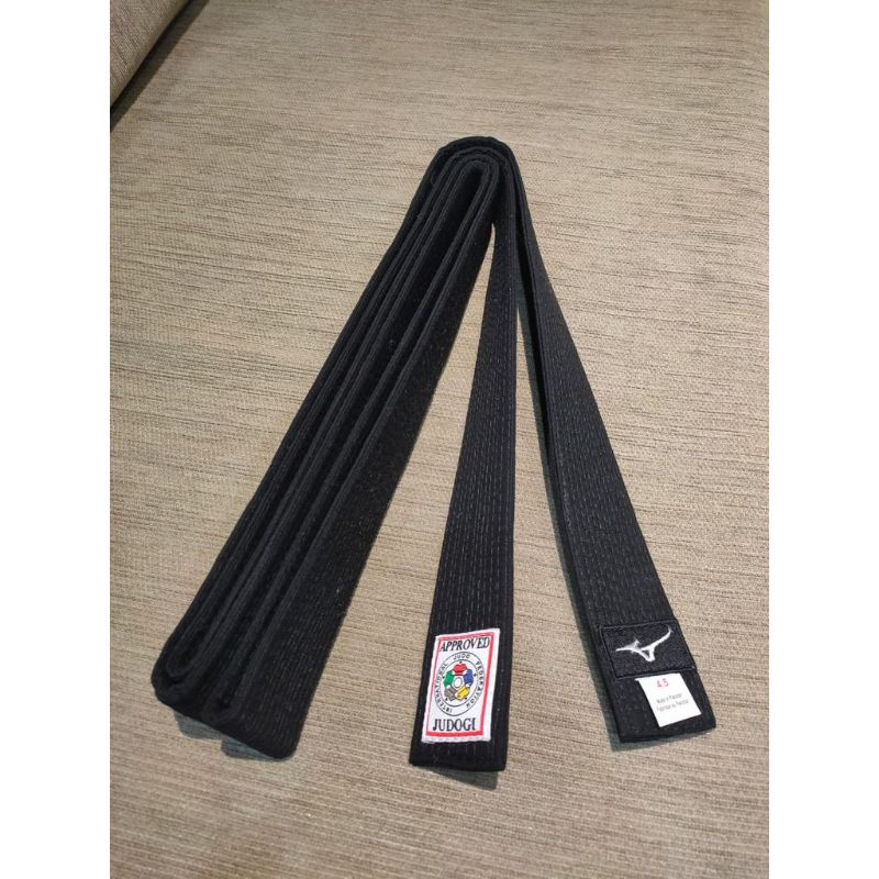 Jual SABUK HITAM JUDO MIZUNO BLACKBELT IJF Approved Black Belt - Red ...