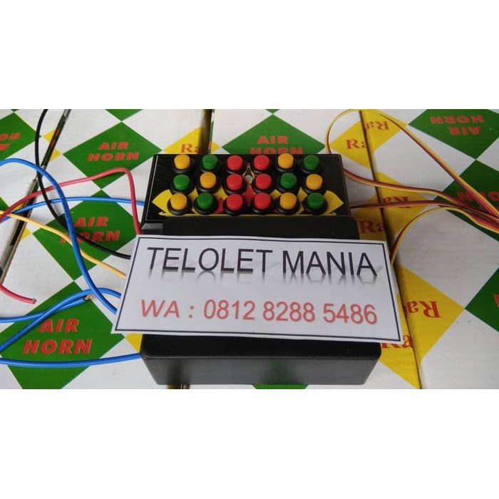 Jual MODUL KLAKSON TELOLET 18 TOMBOL UNTUK 3 CORONG 12 VOLT&24 VOLT ...