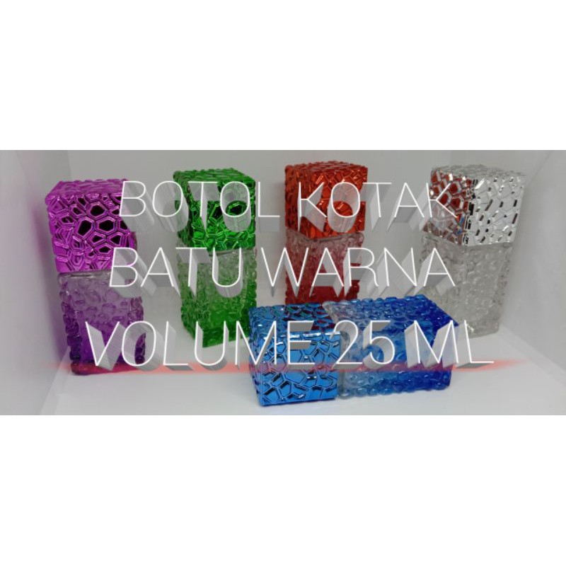 Jual BOTOL KOSONG KOTAK BATU 25 ML | Shopee Indonesia