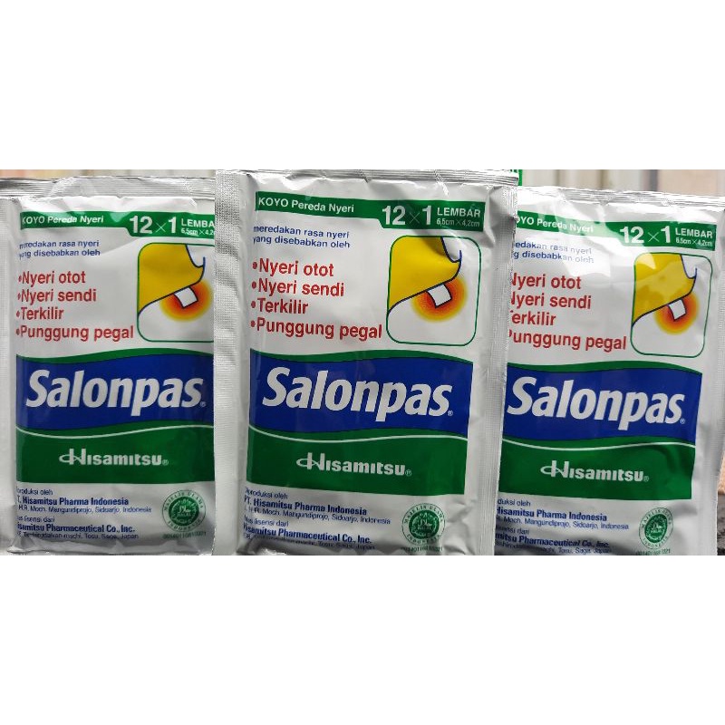 Jual SALONPAS 1 box isi 12 lembar | Shopee Indonesia