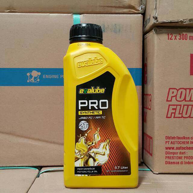 Jual OLI SAMPING MOTOR 2T EVALUBE 2T PRO SYNTHETIC LOW SMOKE 700 ML ...