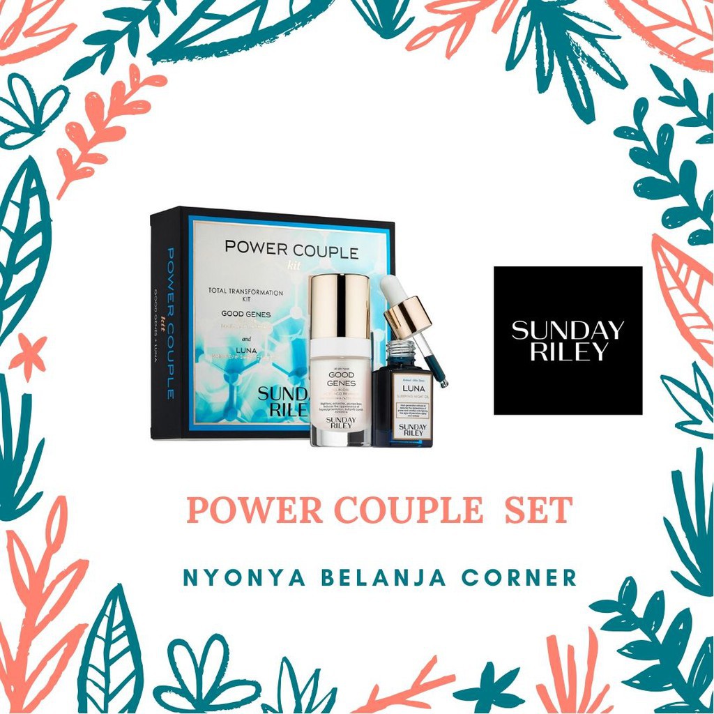 Jual SUNDAY RILEY POWER COUPLE DUO SERUM LACTIC ACID AND RETINOL OIL ...