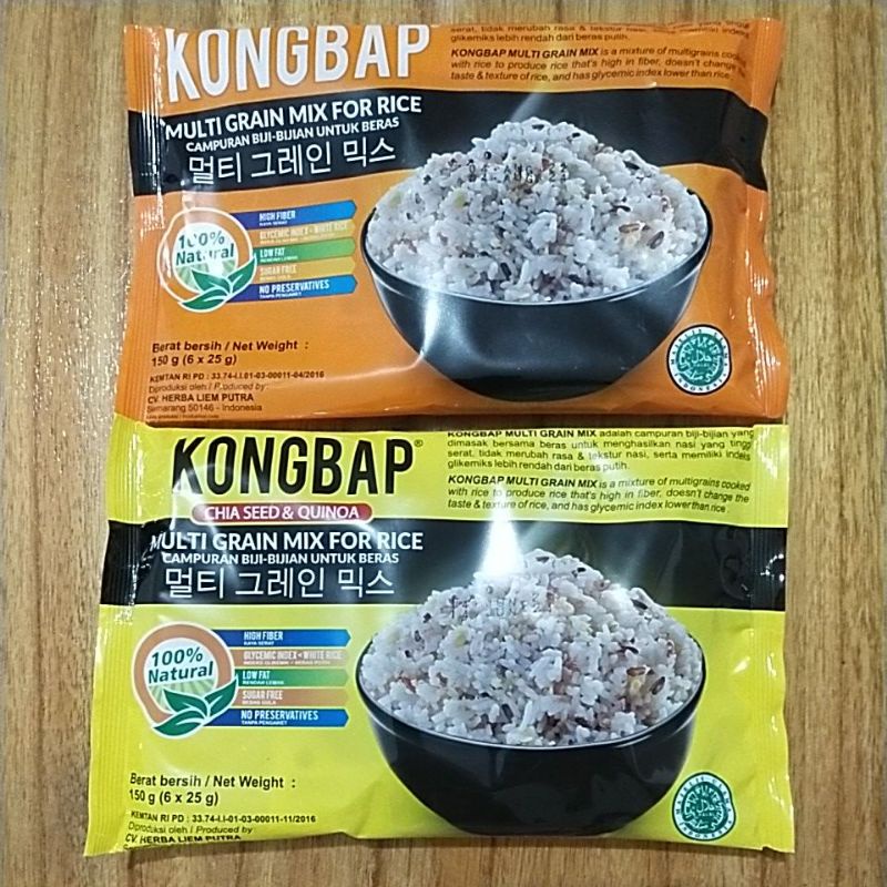 Jual KONGBAP Multigrain Mix For Rice campuran biji bijian untuk beras ...