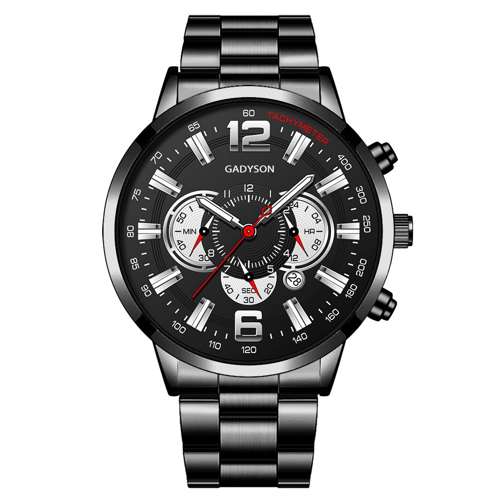 Jual JAM TANGAN PRIA RANTAI HITAM HARRY JAM107B5 STAINLESS ORIGINAL ...