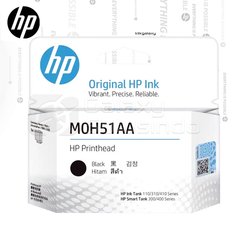 Jual HP Printhead MOH51AA Black Cartridge - MOH51A Hitam | Shopee Indonesia