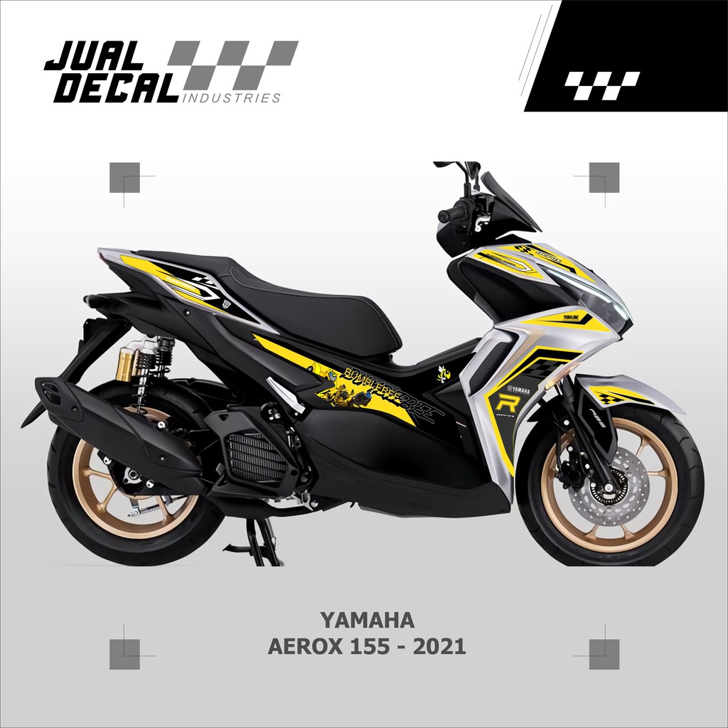Jual Stiker variasi motor AEROX 155 2021 - motif TRANSFORMER | Striping ...