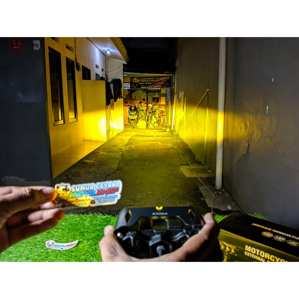Jual Lampu Tembak Led Laser Gun Sql3 Motor Mobil Sql 3 Mata Warna Putih Kuning High Low Grade A