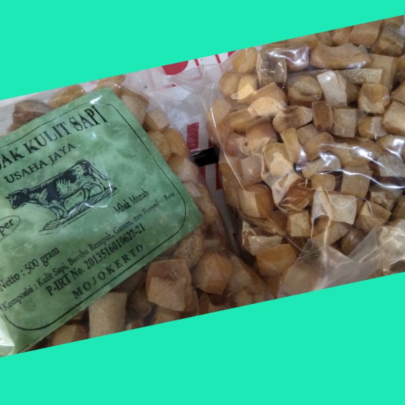 Jual KRUPUK KRECEK RAMBAK SAPI DADU/ KOTAK | Shopee Indonesia