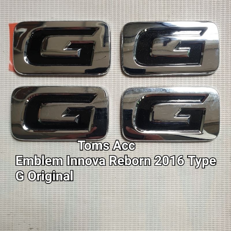Jual Emblem Toyota Innova Reborn 2016 2017 2018 2019 2020 Type G Logo G ...
