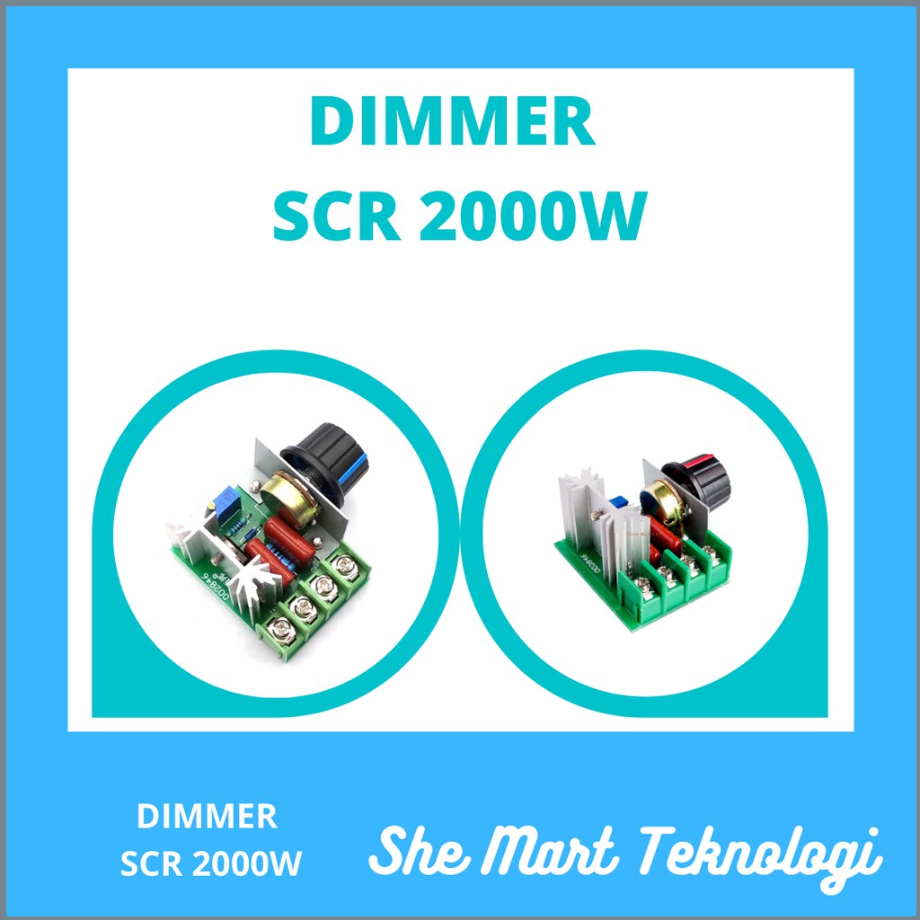 Jual Modul Dimmer SCR 2000W 220V 16A AC PWM | Shopee Indonesia