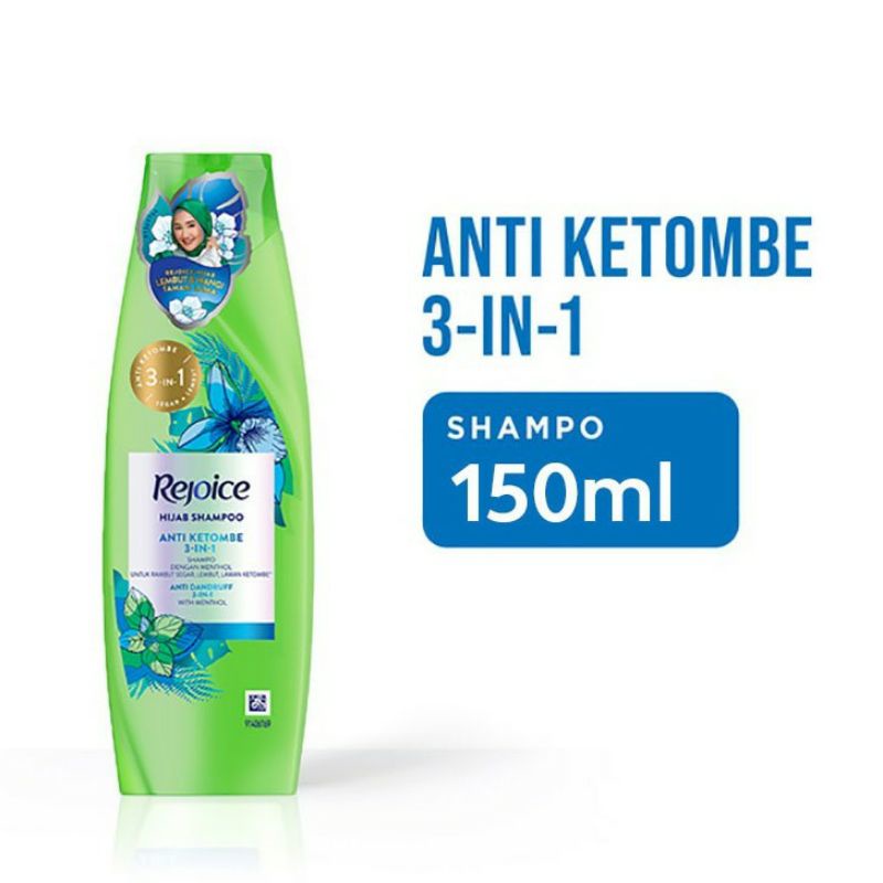 Jual Rejoice Hijab Shampoo Anti Dandruff Anti Ketombe 3in1 150ml | Shopee Indonesia