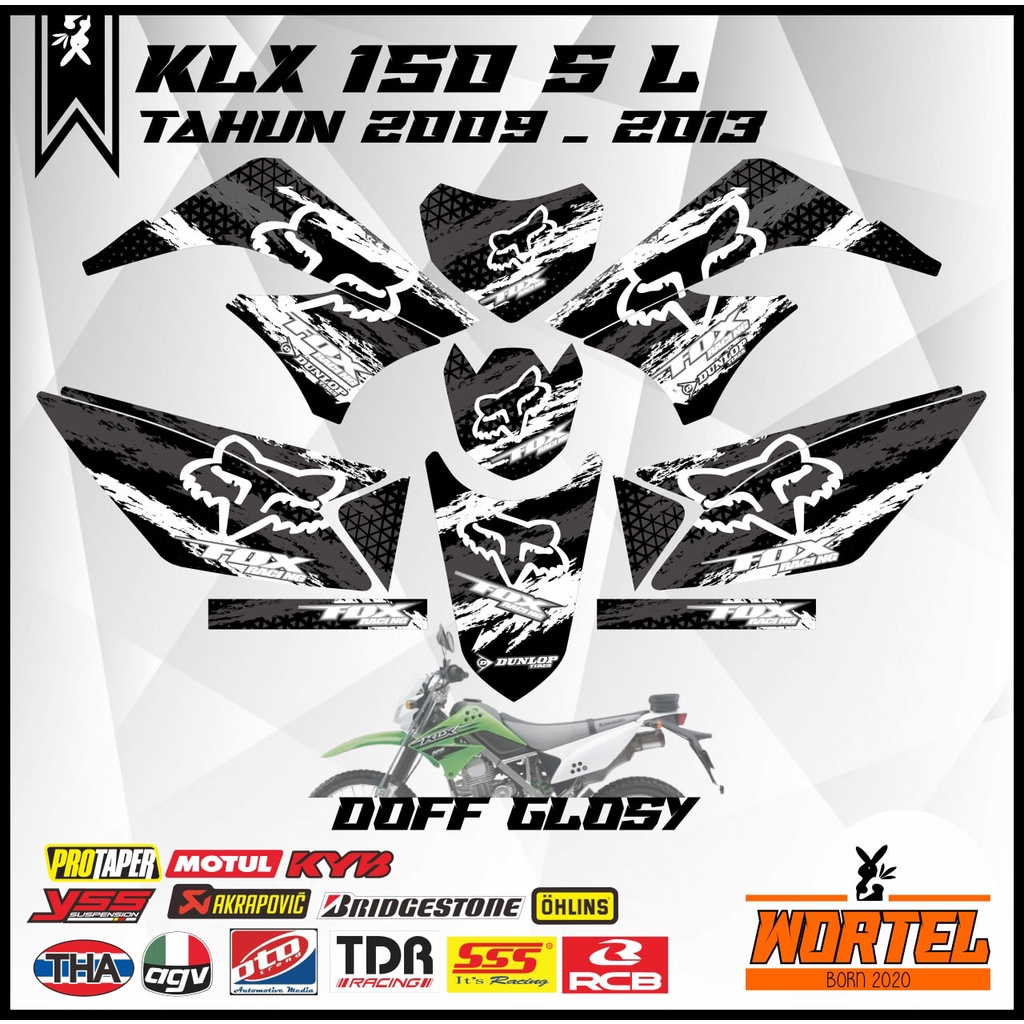 Jual Sticker striping Hologram Decal Motor KLX 150 S/L//D TRACKER ...