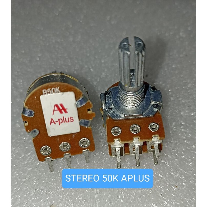 Jual POTENSIO STEREO 50K APLUS POTENSIOMETER 50K STEREO APLUS | Shopee ...
