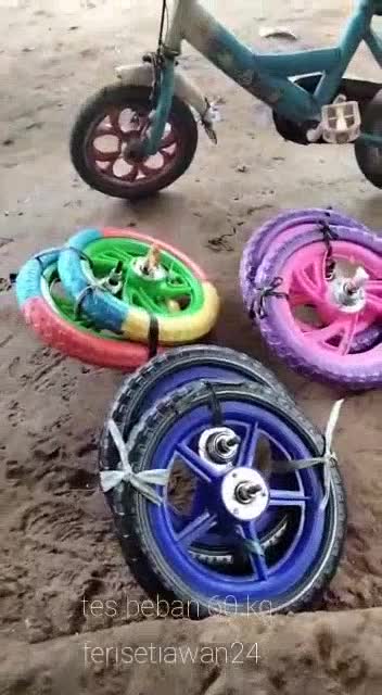 Jual Ban mati set ples gear murah berkualitas UK sepeda12inch roda Eva ...