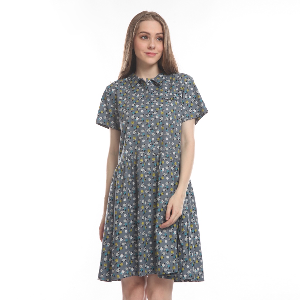 Jual Spyderbilt Mini Dress Wanita Abu Abu Cloei (LDRS334-GRY) Planet ...