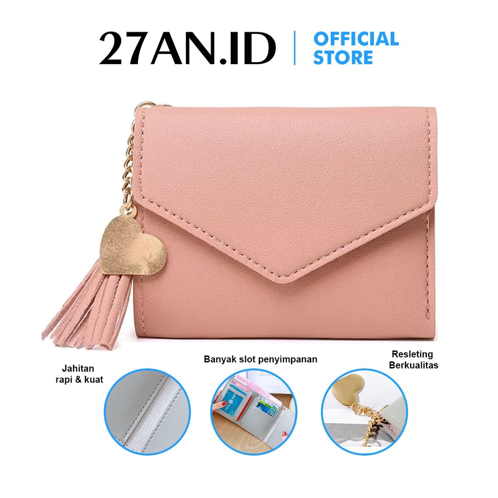 Jual ( 27AN.ID ) Dompet Lipat Wanita 8602 Dompet mini wanita simple / Dompet wanita korean stye ...