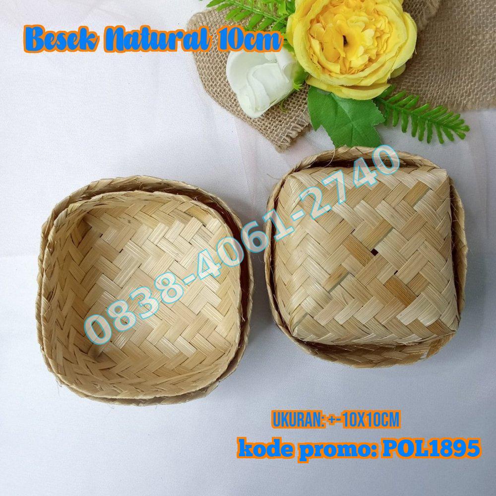 Jual Besek Bambu Hampers Natural 10x10cm | Shopee Indonesia