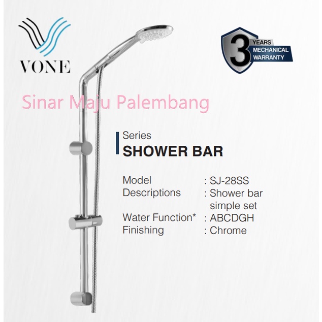 Jual VONE SJ-28SS Shower Tiang Column Simple Dingin Keran Mixer Set ...