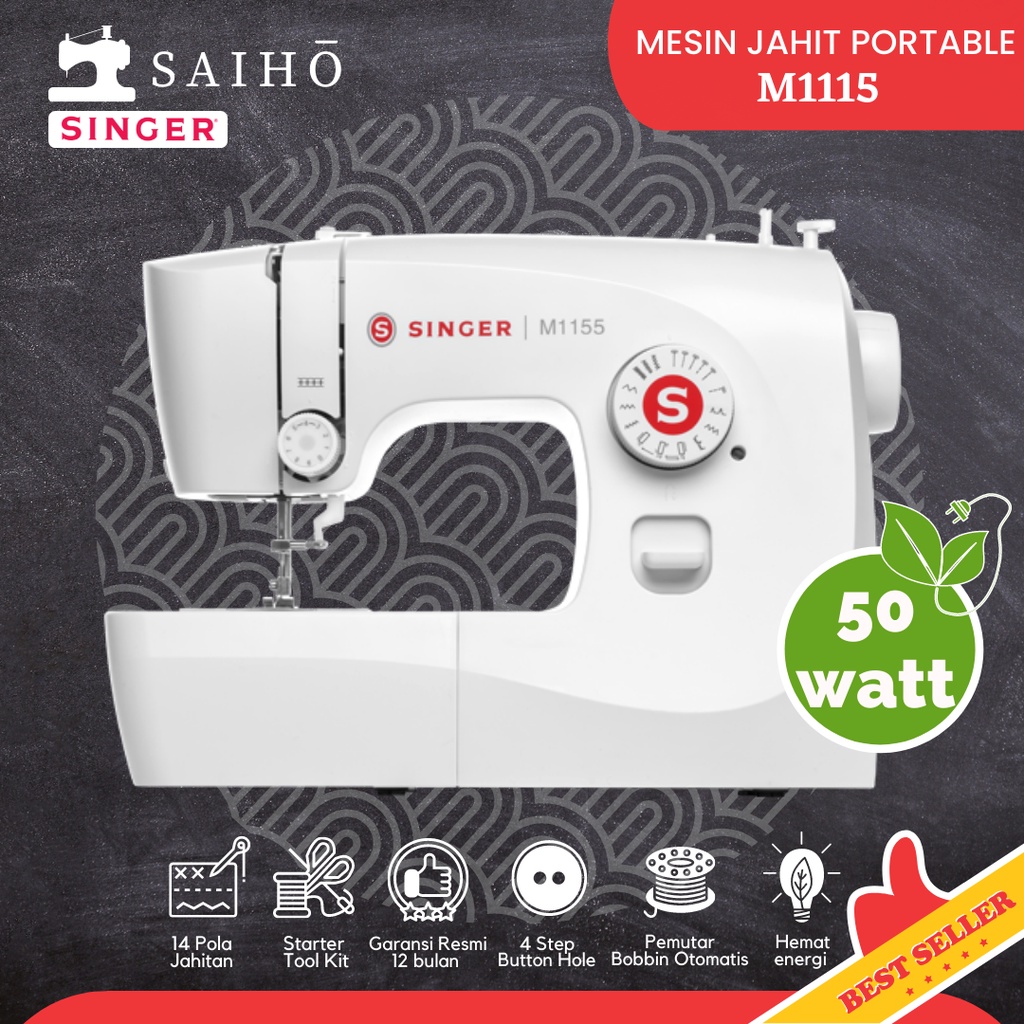 Jual SINGER M1155 / M 1155 - Mesin Jahit Portable Hemat Energi | Shopee ...