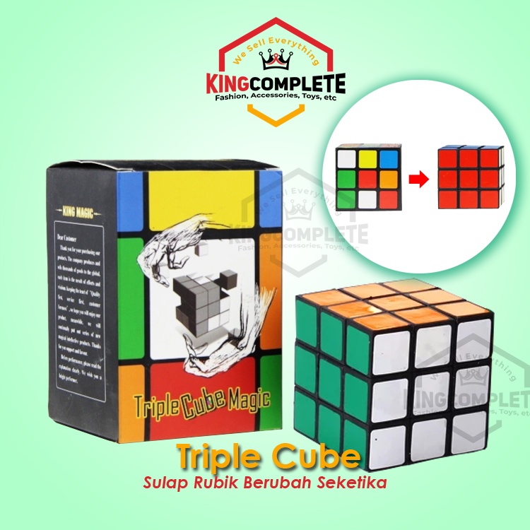 Jual Alat Sulap Triple Cube magic Sulap Rubik Berubah Cepat | Shopee ...