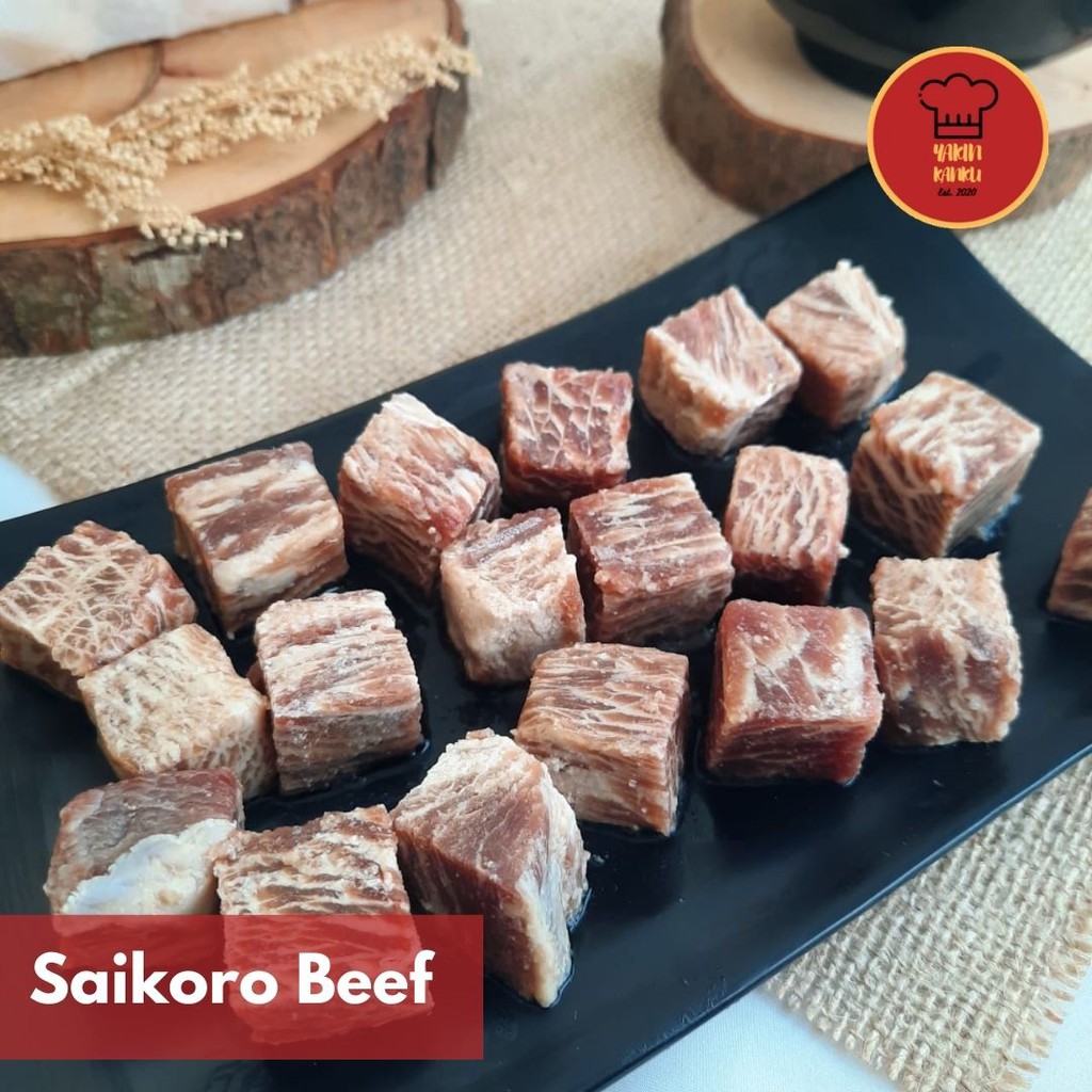 Jual Saikoro Beef Wagyu Meltique Cubes Premium 250 gr / Daging sapi ...