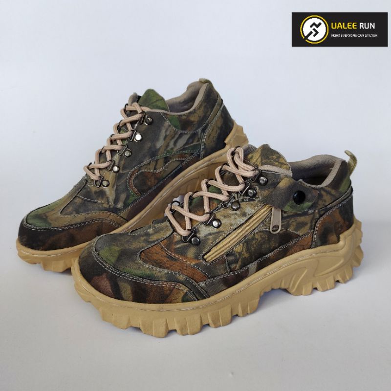 Jual Sepatu Safety Boots Tactical DELTA Cordura Camo Pendek Junggle ...