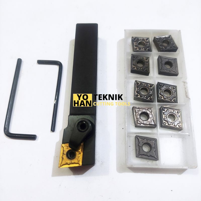 Jual Holder Mesin Bubut MCLNL 1616H12 Gagang Bubut Set Insert CNMG 12 Cermet | Shopee Indonesia