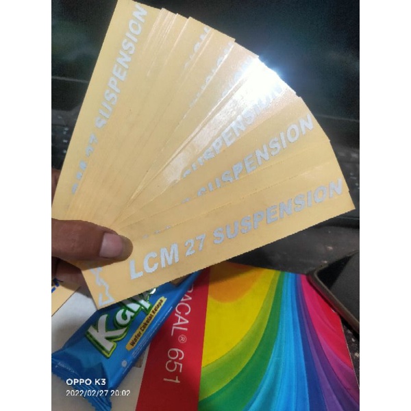 Jual stiker LMC 27 suspension stiker shock depan motor | Shopee Indonesia