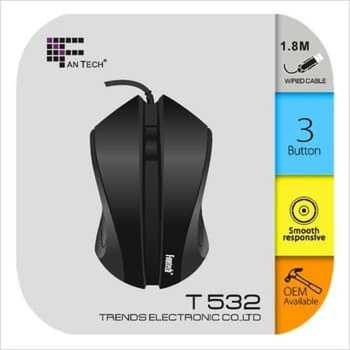 Jual Fantech T532 Usb Optical Mouse Standart | Shopee Indonesia