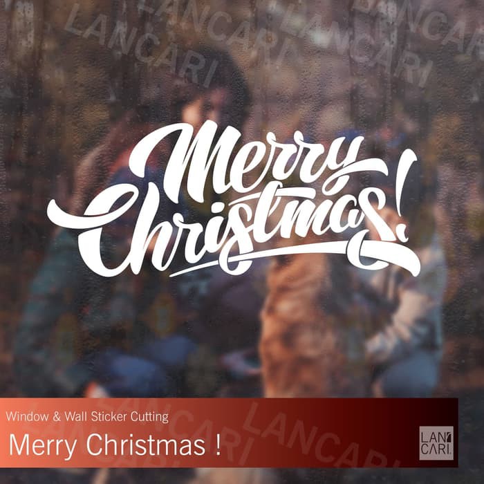 Jual Sticker Natal Merry Christmas Decal Stiker wall cut Cutting Quotes ...