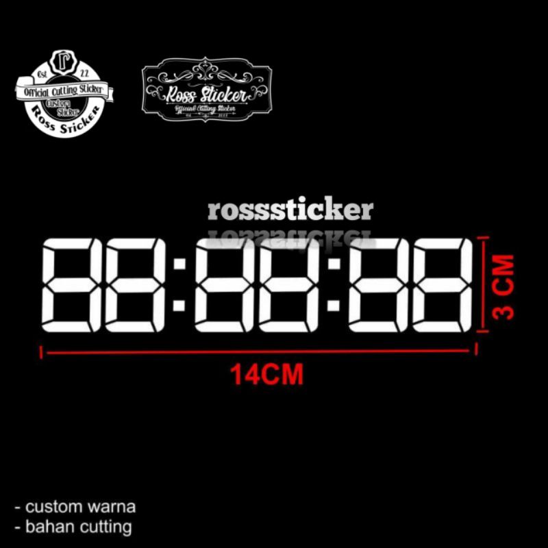 Jual sticker angka digital custom cutting sticker murah | Shopee Indonesia