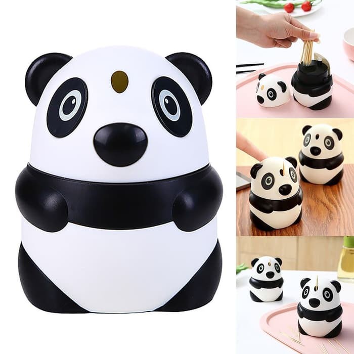 Jual Tempat Tusuk Gigi Panda Wadah Automatic Toothpick Dispenser Box ...