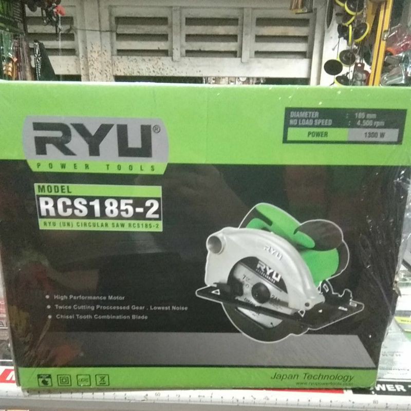 Jual CIRCULAR SAW RYU RCS185-2 HEAVY DUTY TEKIRO RCS 185-2 | Shopee ...