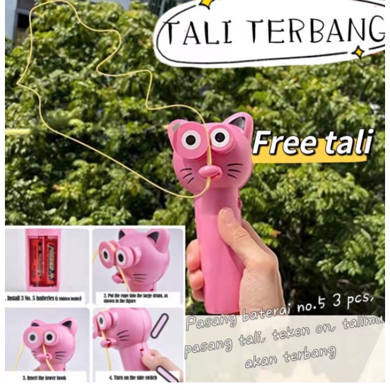 Jual Mainan Zipstring Tali Terbang Peluncur Pendorong Tali Tiktok ...
