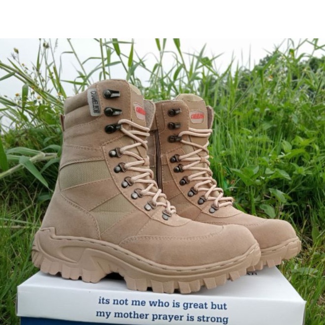 Jual Sepatu Safety Boots Pdl Tactical 511 cream pol pp kerjalapangan ...