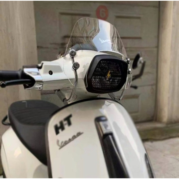Jual Vespa Cafe Screen Mini Short Flyscreen Clear Vespa Sprint 3v iget ...