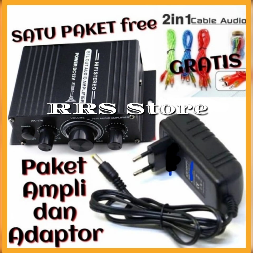 Jual RRS STORE ANENG Stereo Amplifier Speaker 2 Channel 20W Amplifier ...