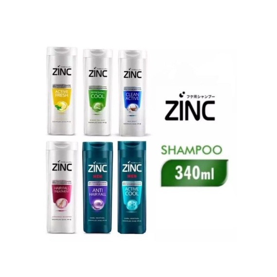 Jual ZINC Shampoo 340 ml (ALL VARIAN) | Shopee Indonesia