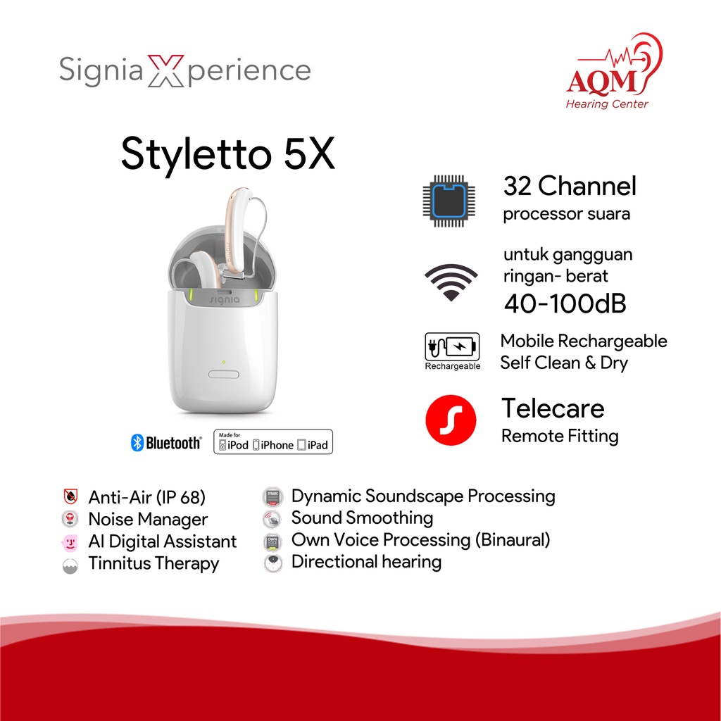 Jual Alat Bantu Dengar Signia Styletto 5X | Shopee Indonesia