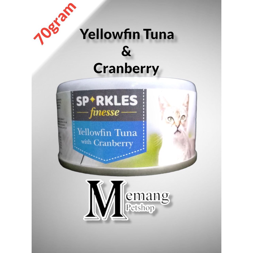 Jual Sparkles Finesse 70 gr - Yellowfin Tuna Cranberry - Makanan Kucing ...