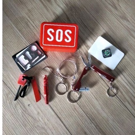 Jual SOS SURVIVAL KIT EMERGENCY TOOLS CAMPING | Shopee Indonesia