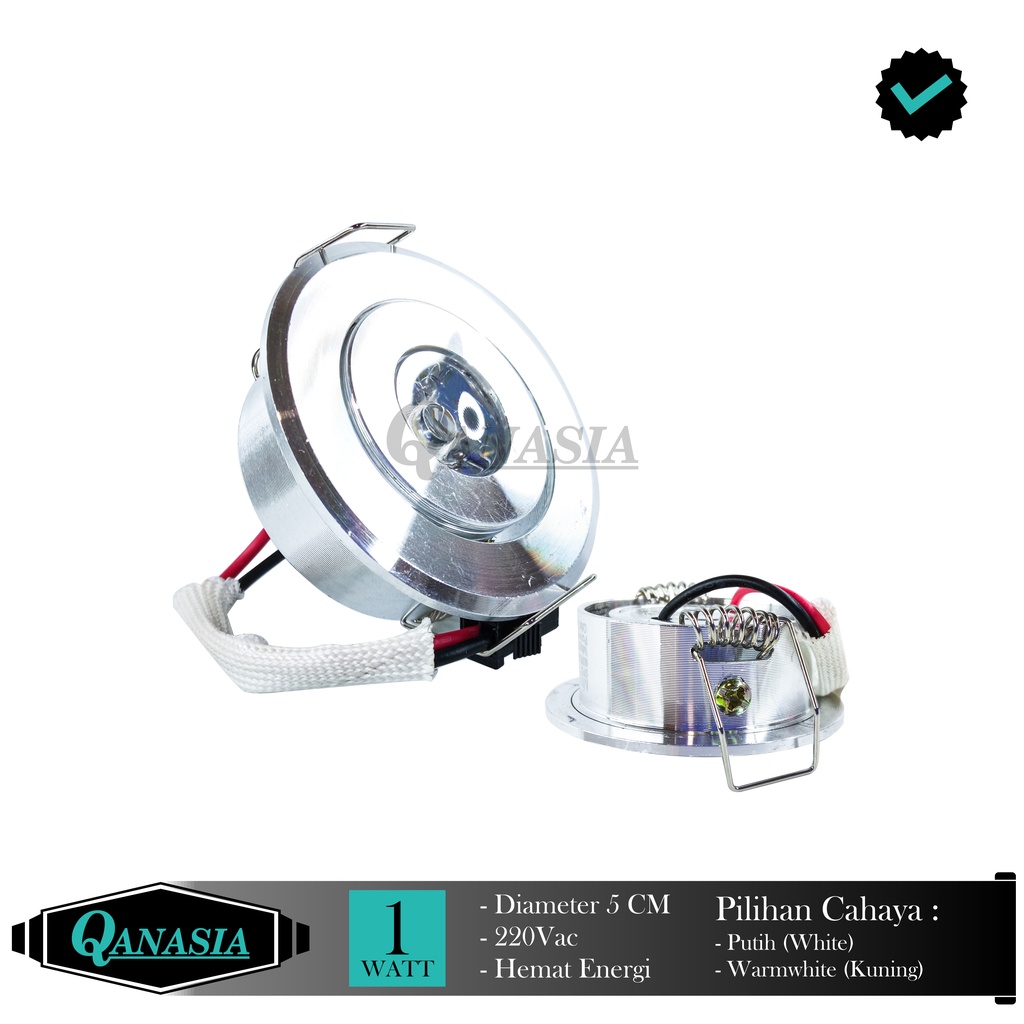 Jual Lampu Downlight LED Mini 1 Watt Sorot Spot Light 1W Spotlight | Shopee Indonesia