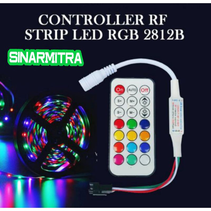 Jual Remote RF RGB WS 2812 B Controller DC 5-24V WIRELESS | Shopee ...
