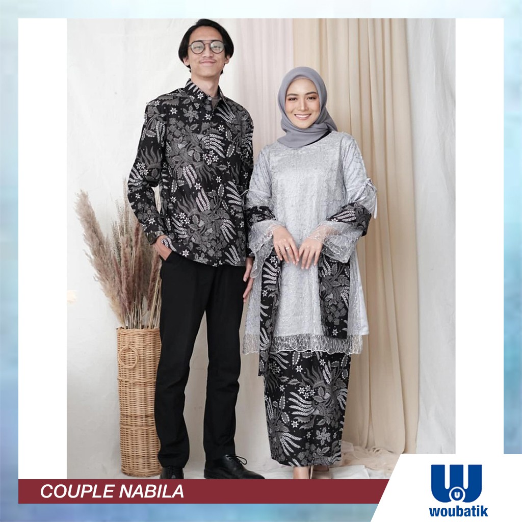 Jual BATIK COUPLE TERMURAH - Kebaya Couple Nabila Tunangan Nikahan ...