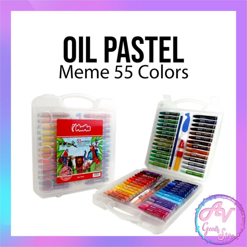 Jual Crayon / Oil Pastel 55 Warna / Krayon 55 warna / CRAYON MEME 55 ...