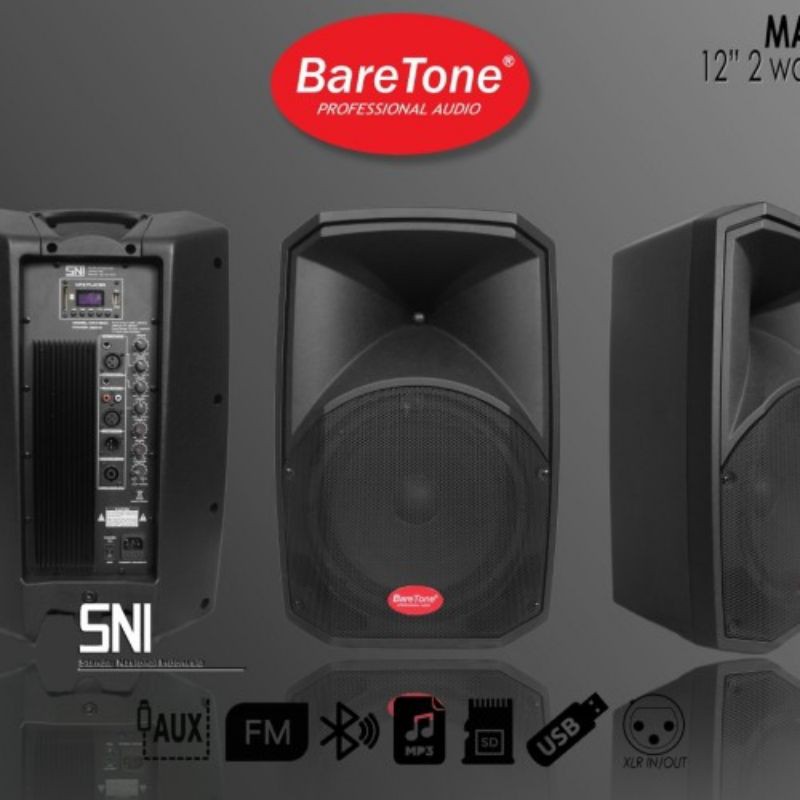 Jual SPEAKER AKTIF BARETONE MAX12MA 12 INCH HARGA 1 UNIT | Shopee Indonesia