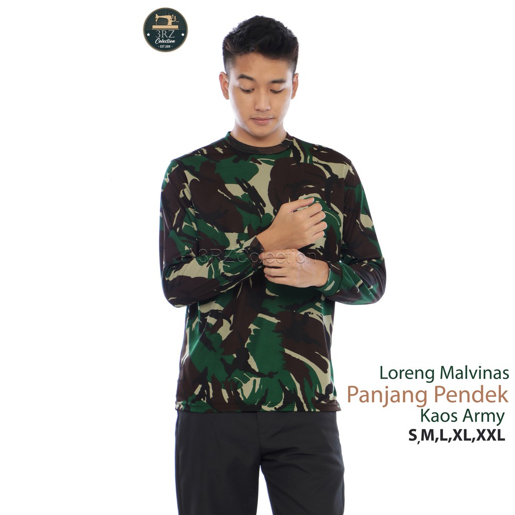 Jual Kaos Loreng Malvinas Baju Kaos Doreng TNI Malvinas bahan dryfit anti bakteri Serap Keringat ...