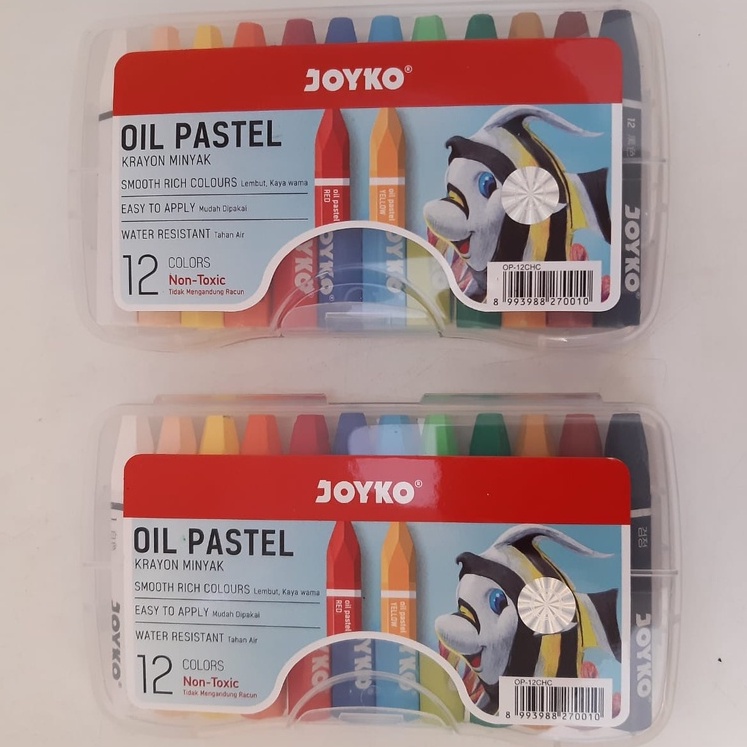Jual Krayon Joyko OP-12CHC Isi 12 Warna/Crayon 12pcs/Krayon Minyak/Oil ...