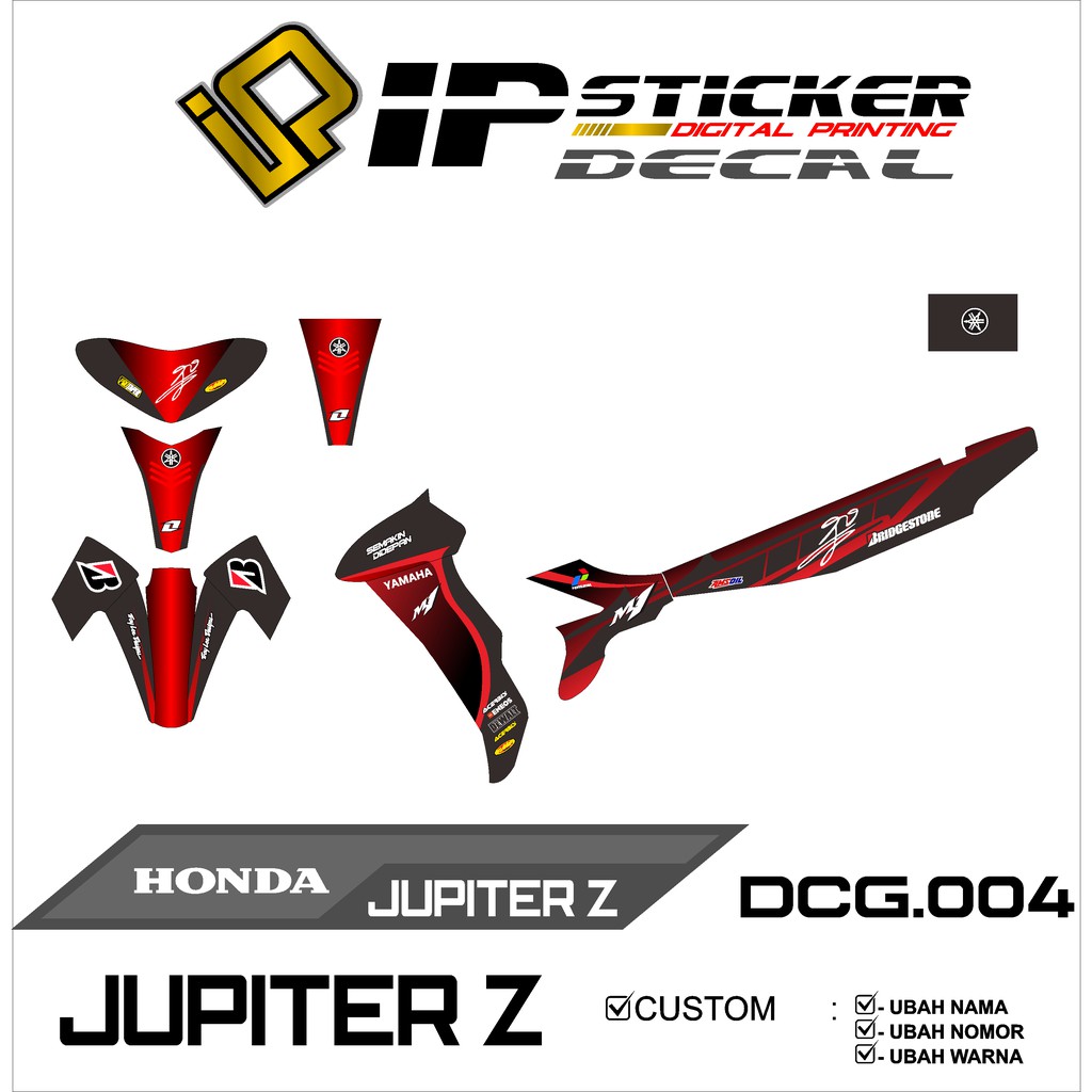 Jual JUPITER Z Decal sticker STIKER DECAL atau full body JUPITER Z ...